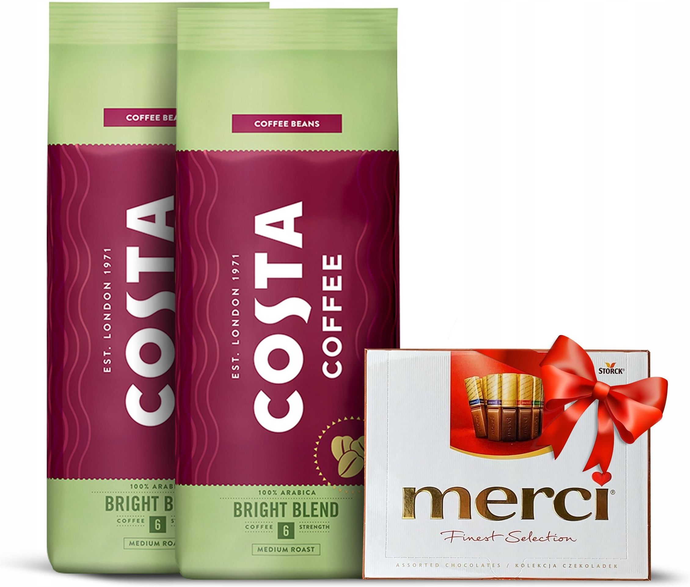 Kawa Costa Bright Blend Ziarnista 2X1kg - Ceny i opinie - Ceneo.pl