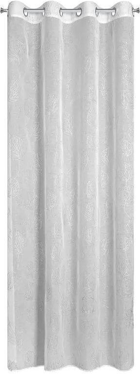 Eurofirany Zasłona Na Przelotkach Z Etaminy Lori 140X250 Srebrna 85435 ...