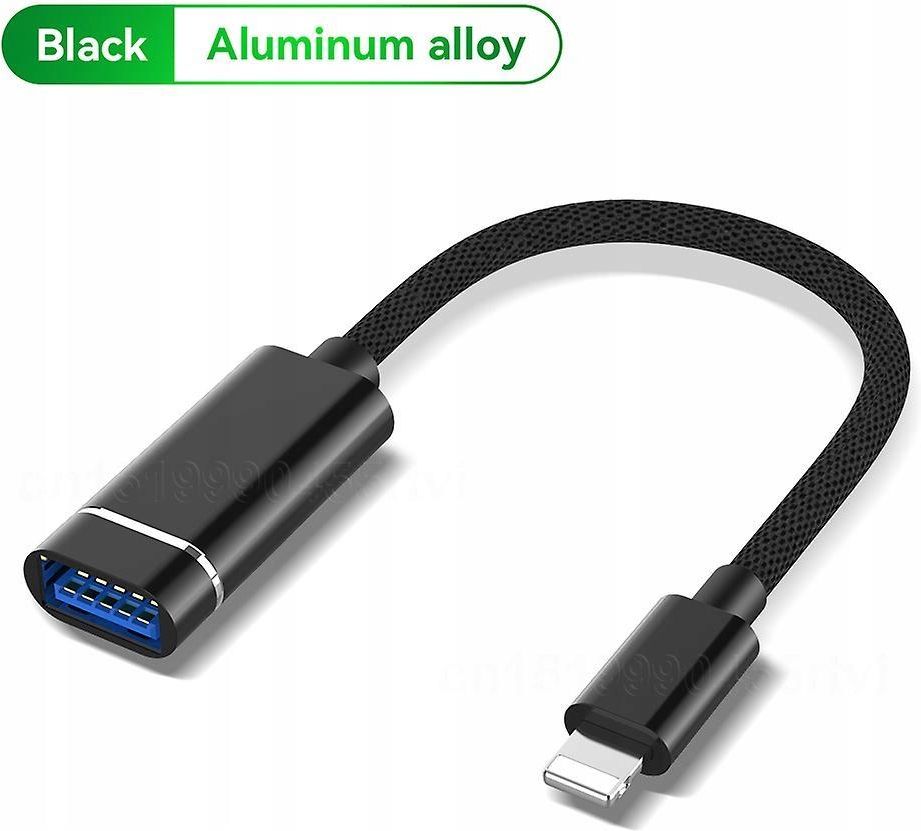 LULEK USB 3.0 OTG 8-PIN ADAPTER CABLE FOR IPHONE 13 CZARNY ...
