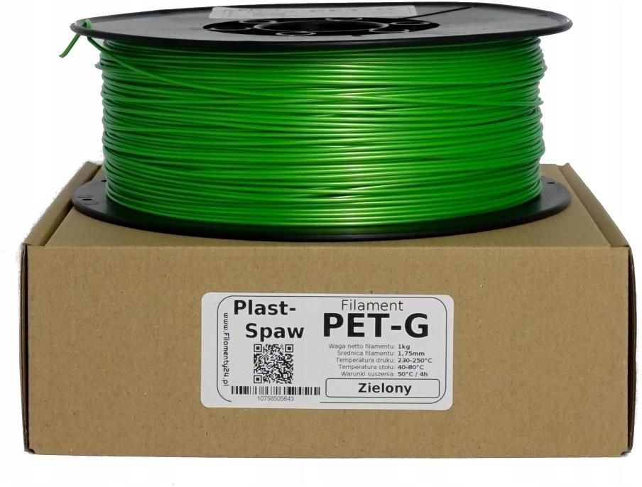 Filament PLASTSPAW FILAMENT PET-G ZIELONY GREEN PLAST-SPAW 1KG - Opinie ...