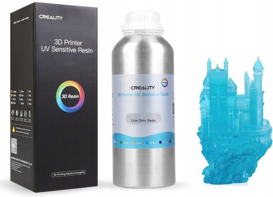 Filament CREALITY ŻYWICA LOW ODOR 500G TRANSPARENT BLUE - Opinie i ceny ...