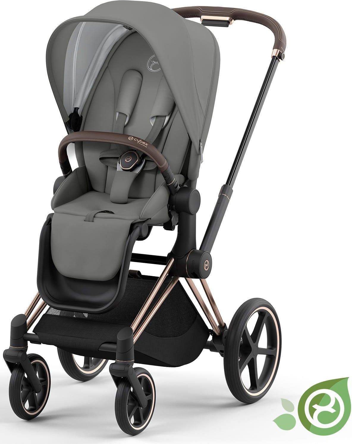 Wózek Cybex Priam 4.0 Eco/Conscious Pearl Grey Spacerowy - Ceny i ...
