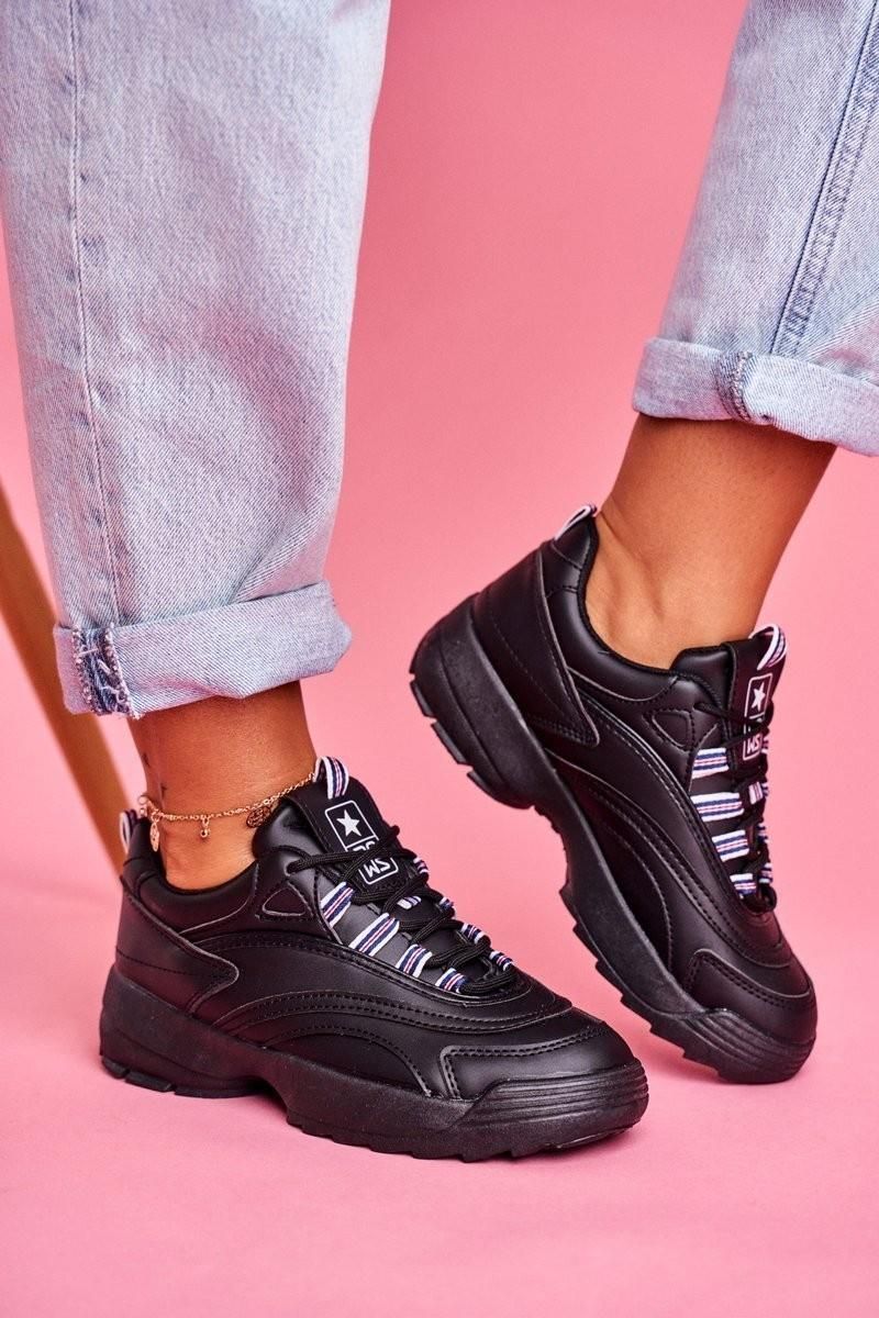 Damskie Sportowe Buty Sneakersy Czarne Boston : Rozmiar - 36 - Ceny i ...