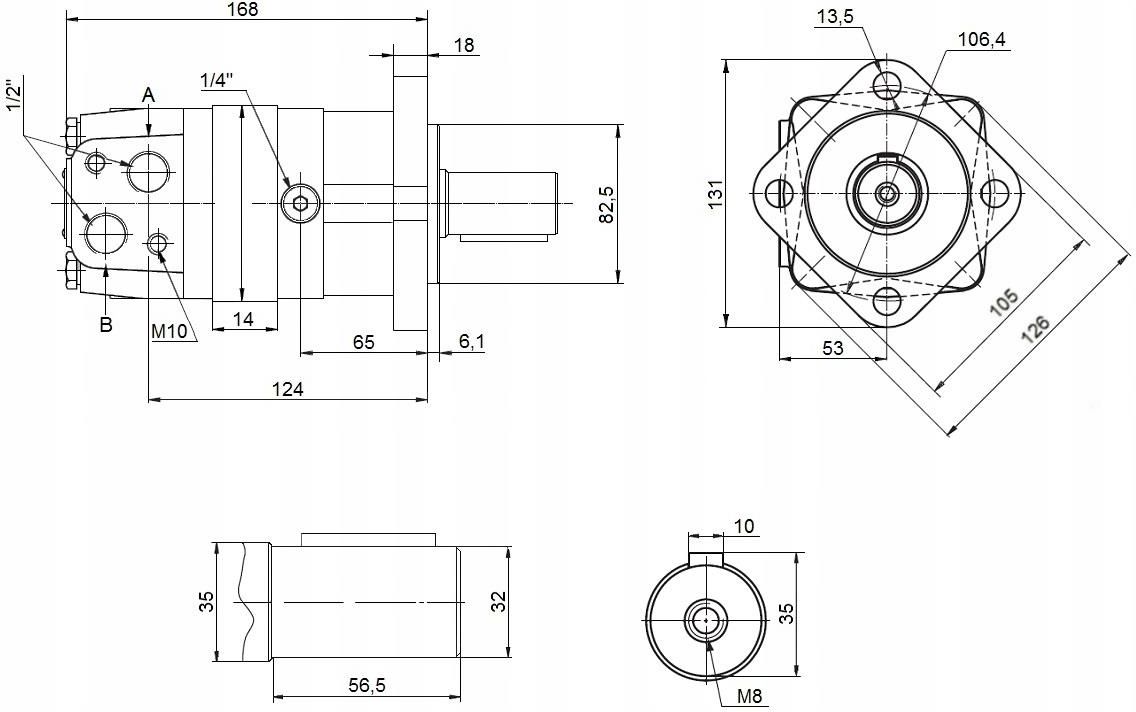 Perfect Hydraulic Silnik Hydrauliczny Sms Oms Bms Omzs 80 Mocny - Ceny ...