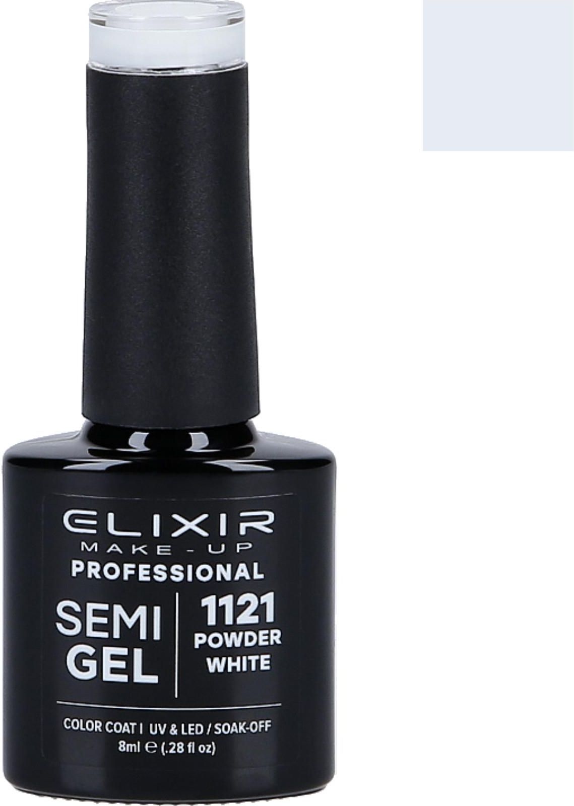 Elixir Lakier Hybrydowy Do Paznokci 1121 Powder White 8ml - Opinie i ceny na Ceneo.pl