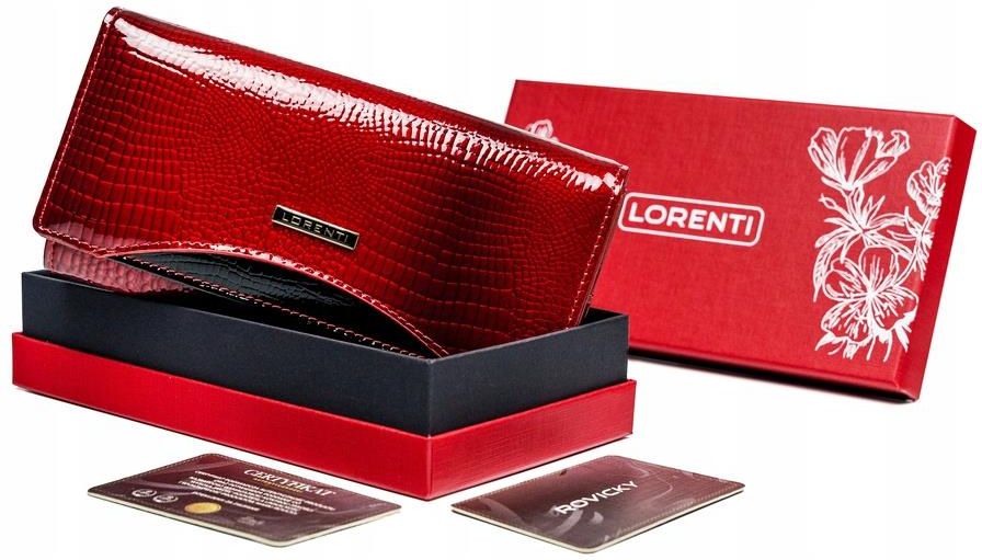 Lorenti Portfel damski croco zewnętrzna kieszonka - Ceny i opinie ...