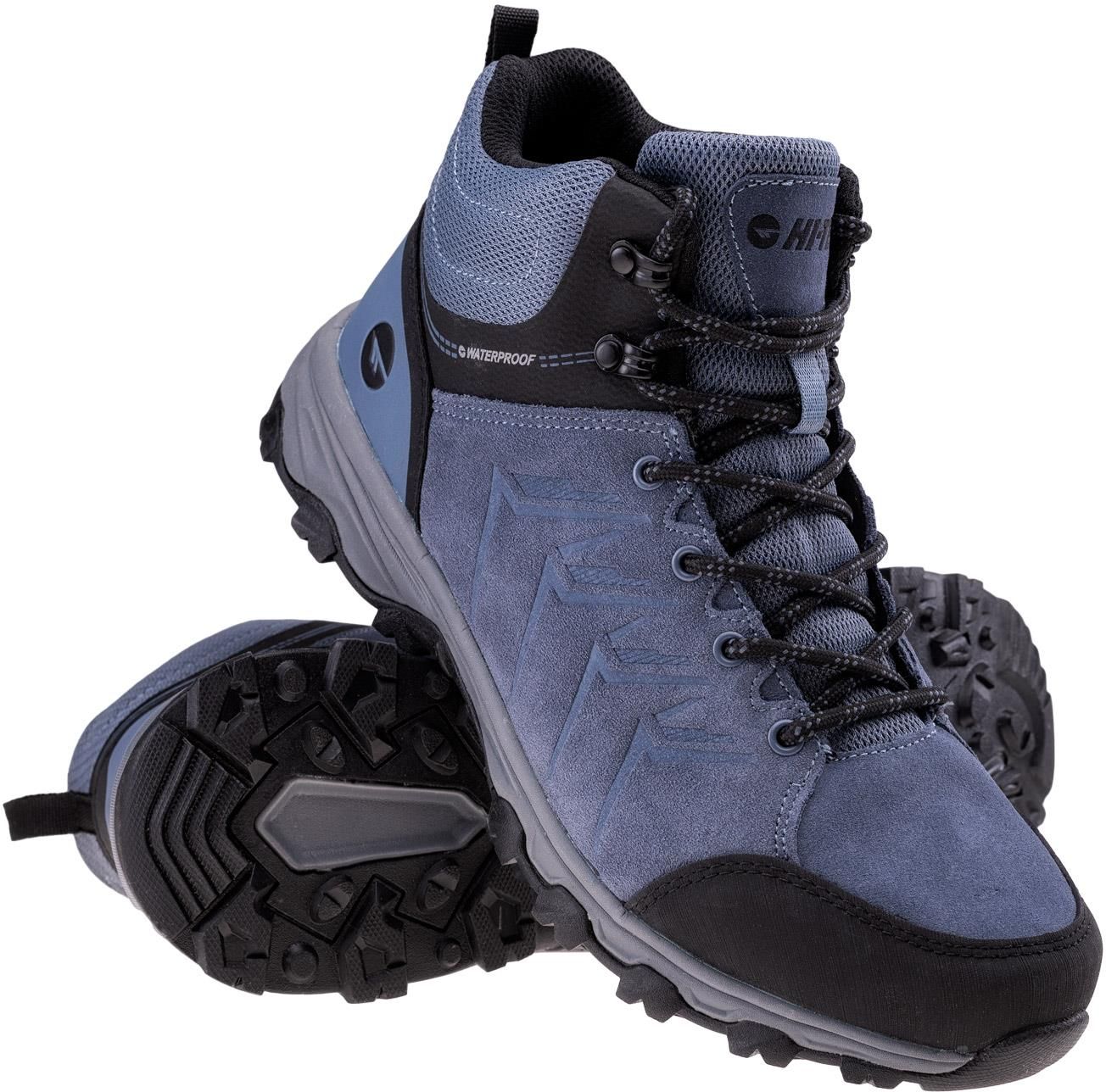 Buty trekkingowe Hi Tec Helone Mid Wp Niebieski M000180719 - Ceny i ...