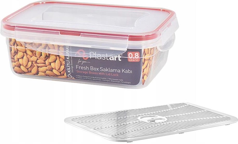 Plastart Pojemnik Do Żywności Z Ociekaczem Fresh Box 0,8L - Opinie i ...