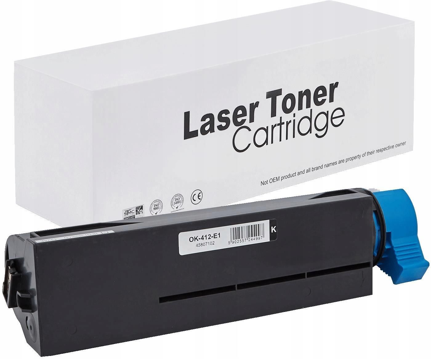 Toner OK-412 , 45807102 OK-412-E1 - Opinie i ceny na Ceneo.pl