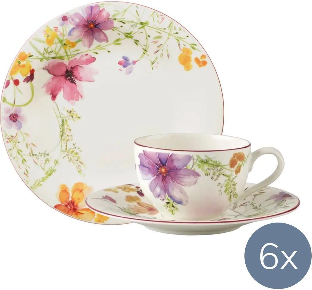 Villeroy & Boch Mariefleur Basic Zestaw kawowy dla 6 osób (18 el ...