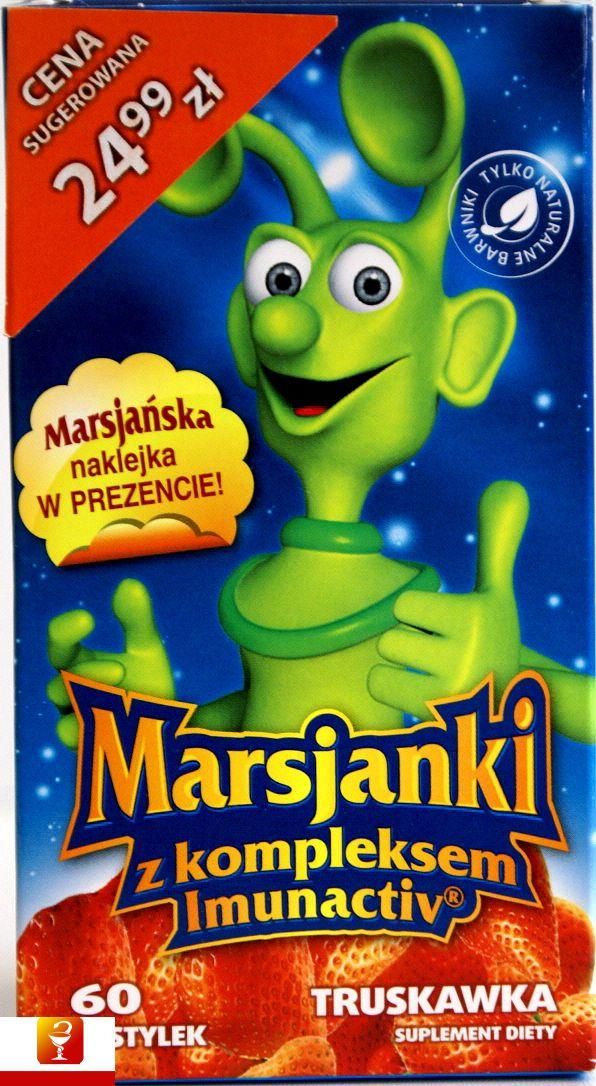 Marsjanki Imunactiv o smaku truskawkowym 60 pastylek - Opinie i ceny na ...