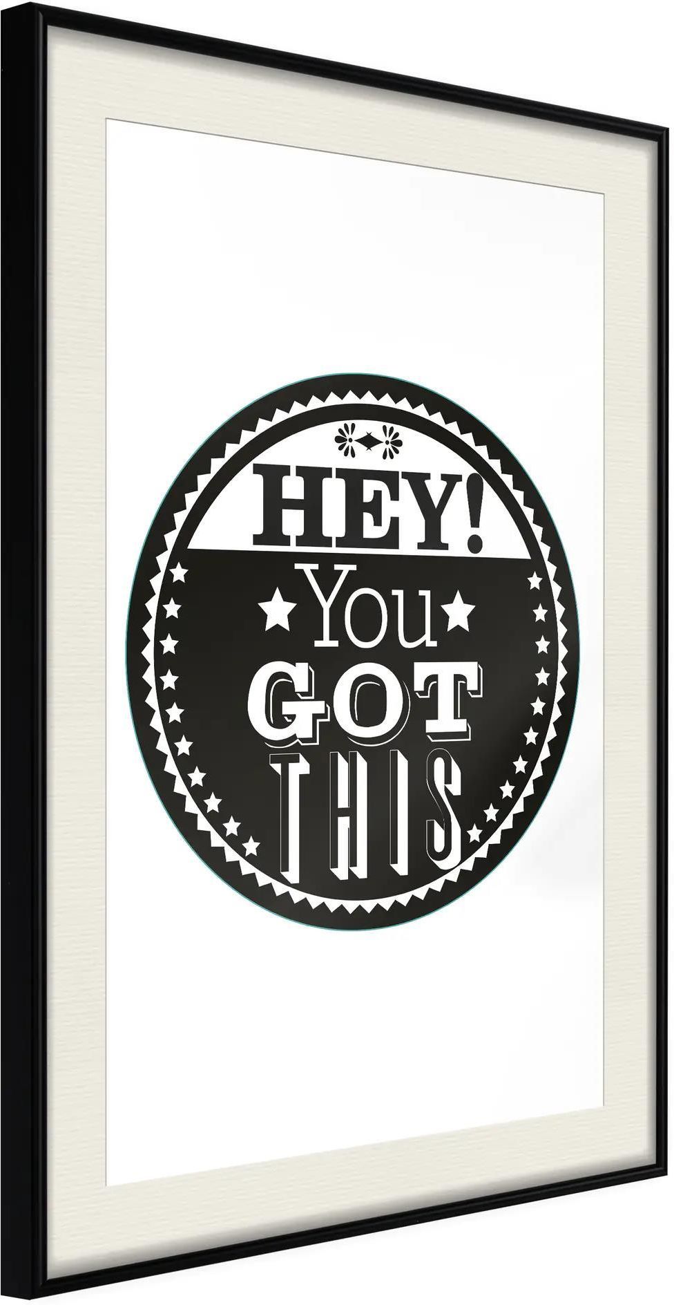 Plakat - Dasz Radę! 40x60 Wykończenie Rama Złota Z Passe-Partout ...