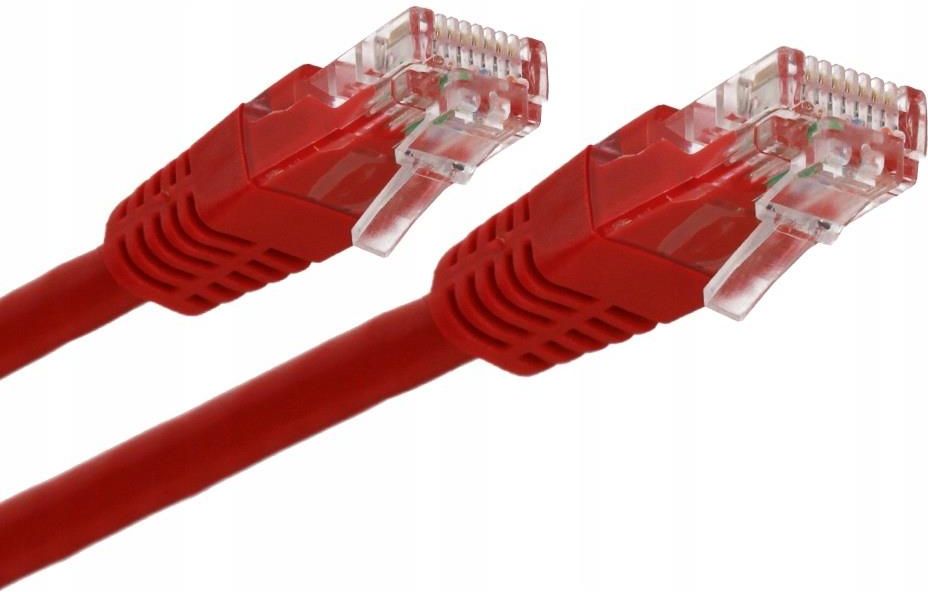 Pachcord kabel sieciowy 5e 1m Red Czerwony RJ45 - Opinie i ceny na Ceneo.pl