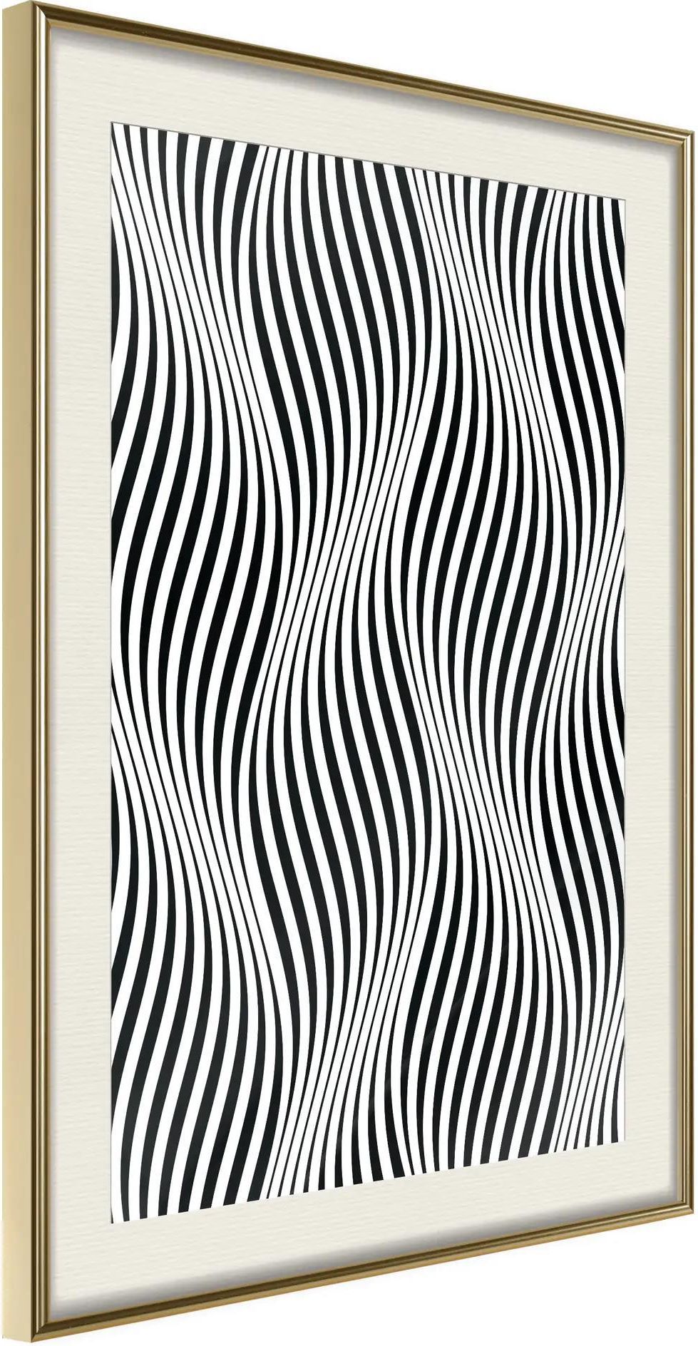 Plakat - Iluzja Ruchu 40x60 Wykończenie Rama Złota Z Passe-Partout ...