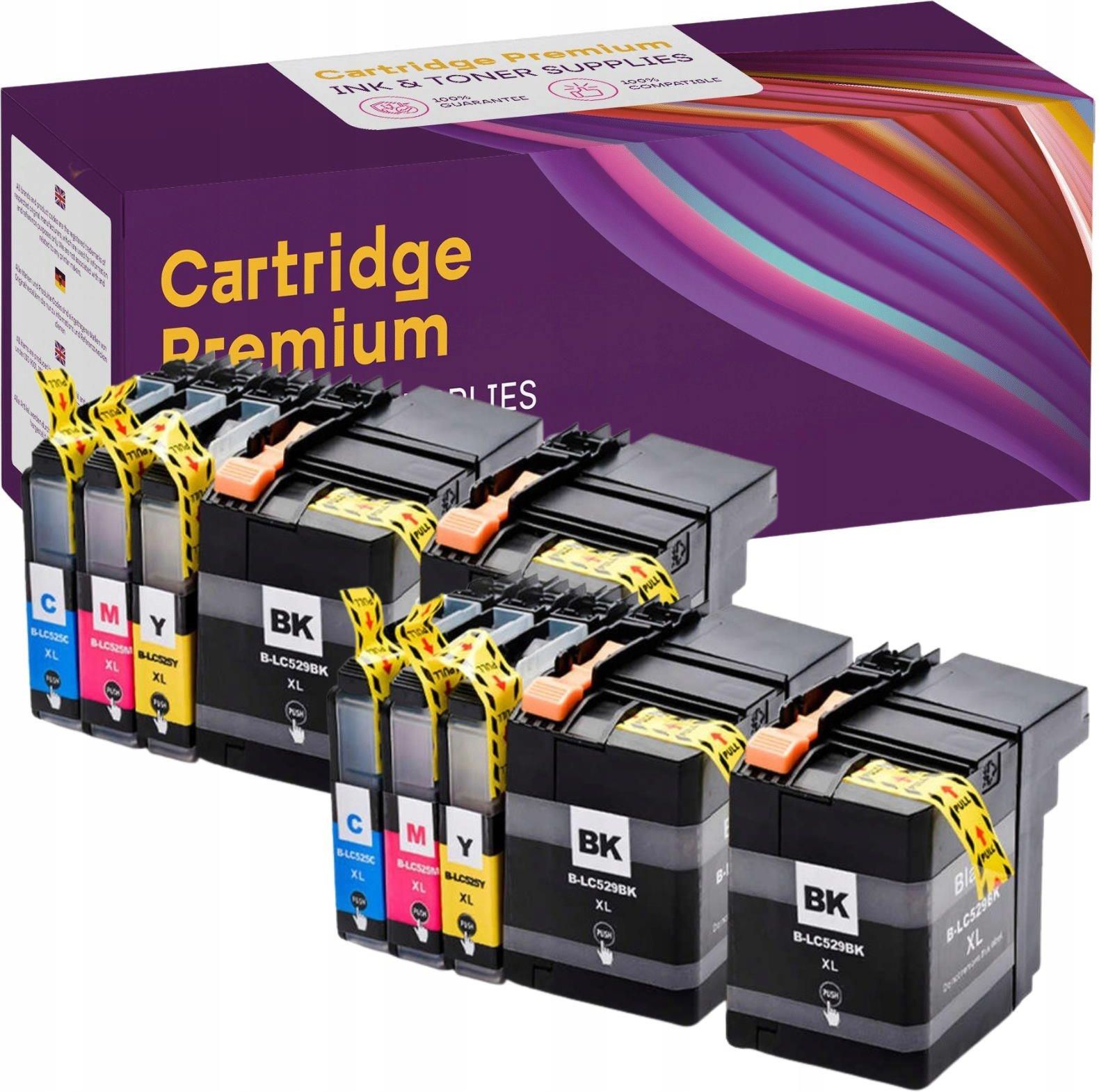 Tusz MPINK 8X TUSZ DO BROTHER DCP-J105 J100 MFC-J200 LC525 do drukarki ...