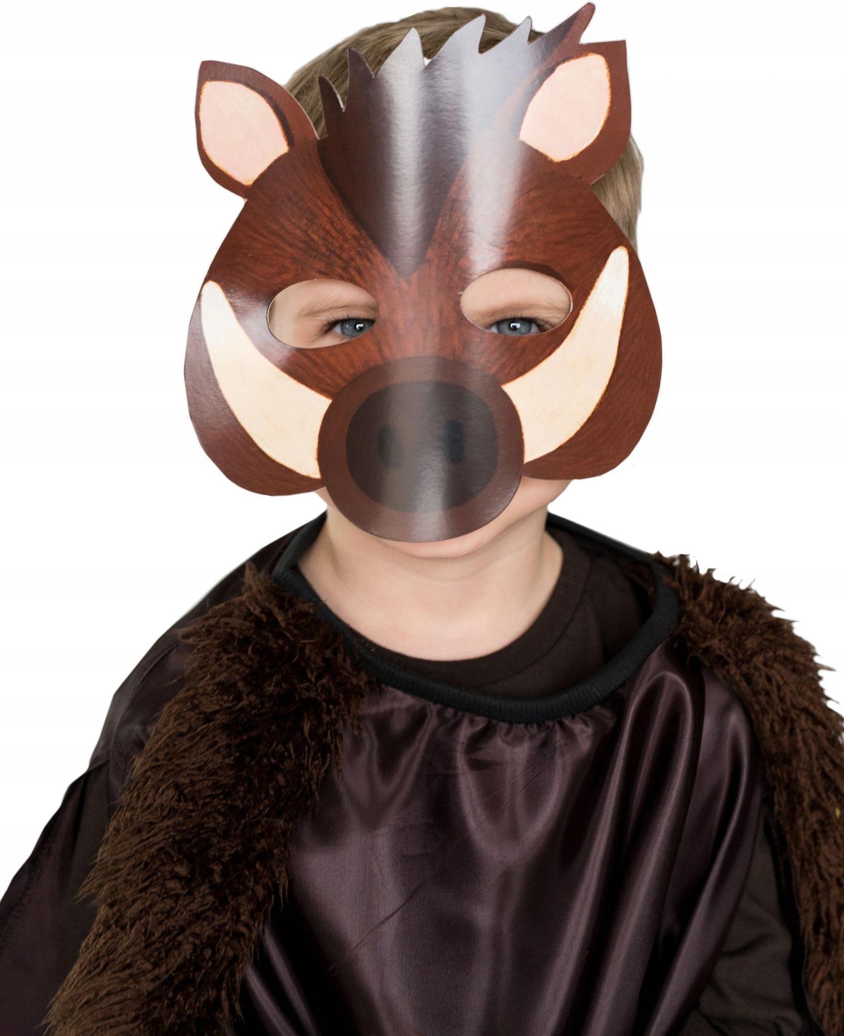 Dzik Strój Dzika Maska Ogon Przebranie Zestaw - Ceny i opinie - Ceneo.pl