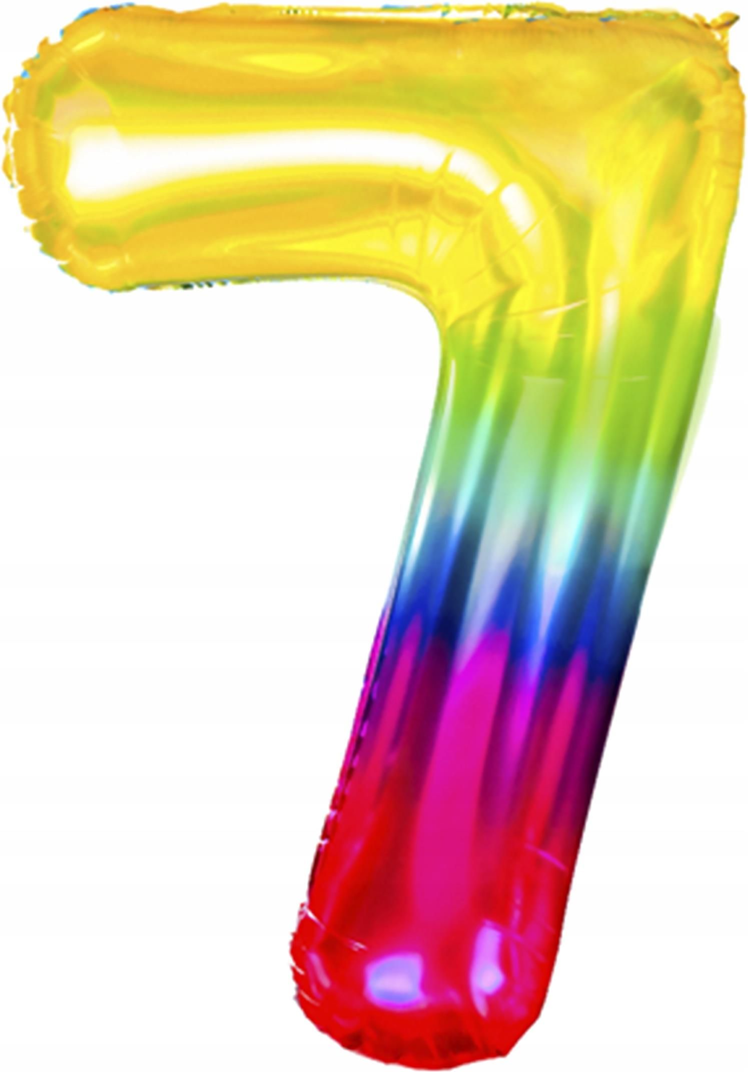 Cyfra 7 Siedem 100cm Balon Tęczowy - Ceny i opinie - Ceneo.pl