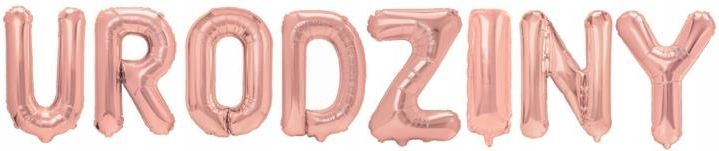 Balon Foliowy Napis Urodziny Rose Gold - Ceny i opinie - Ceneo.pl