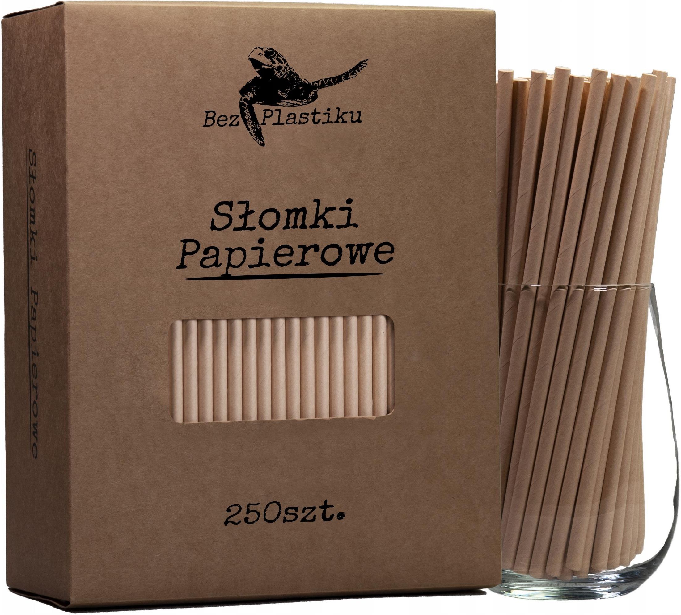 Słomki Papierowe Ekologiczne Brązowe 250szt. - Ceny i opinie - Ceneo.pl