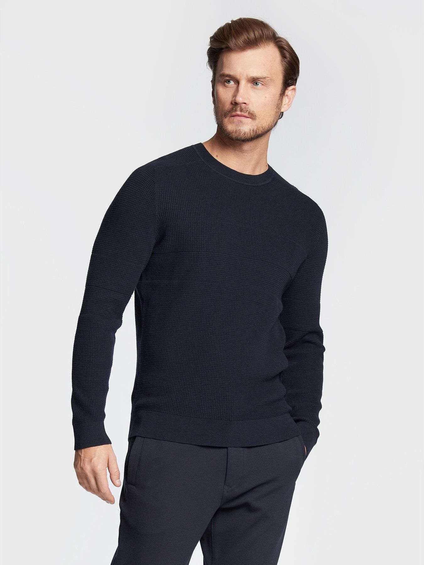 Boss Sweter Loforte 50477392 Granatowy Regular Fit - Ceny i opinie ...