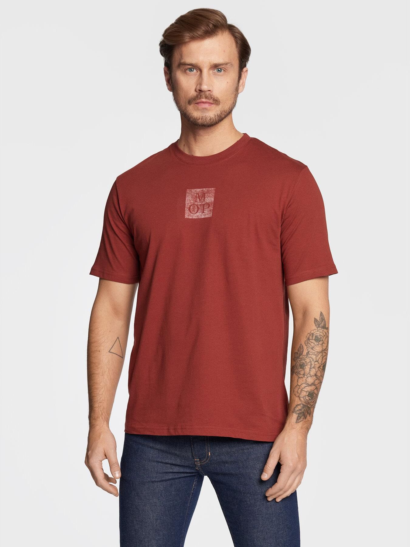 Marc O'Polo T-Shirt 226 2012 51080 Pomarańczowy Regular Fit - Ceny i ...