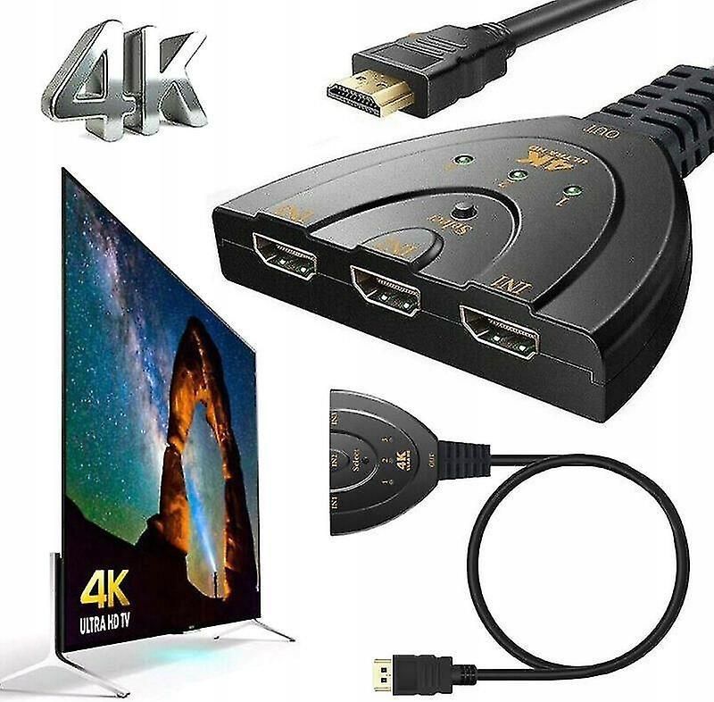 GRENDS GRENDS 3 PORT MULTI SWITCH SPLITTER HDMI CABLE BOX HUB ...