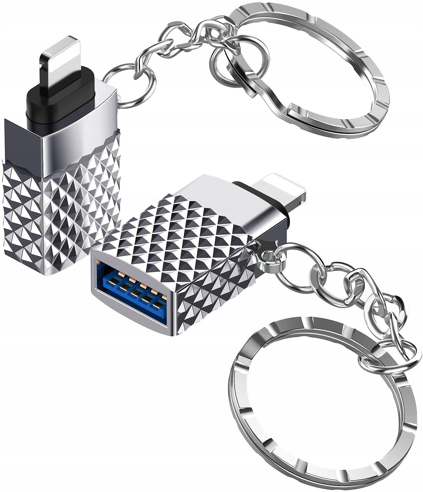 LULEK LULEK OTG ADAPTER FOR IPHONE MINI USB 3.0 WITH 8-PIN SREBRNY ...