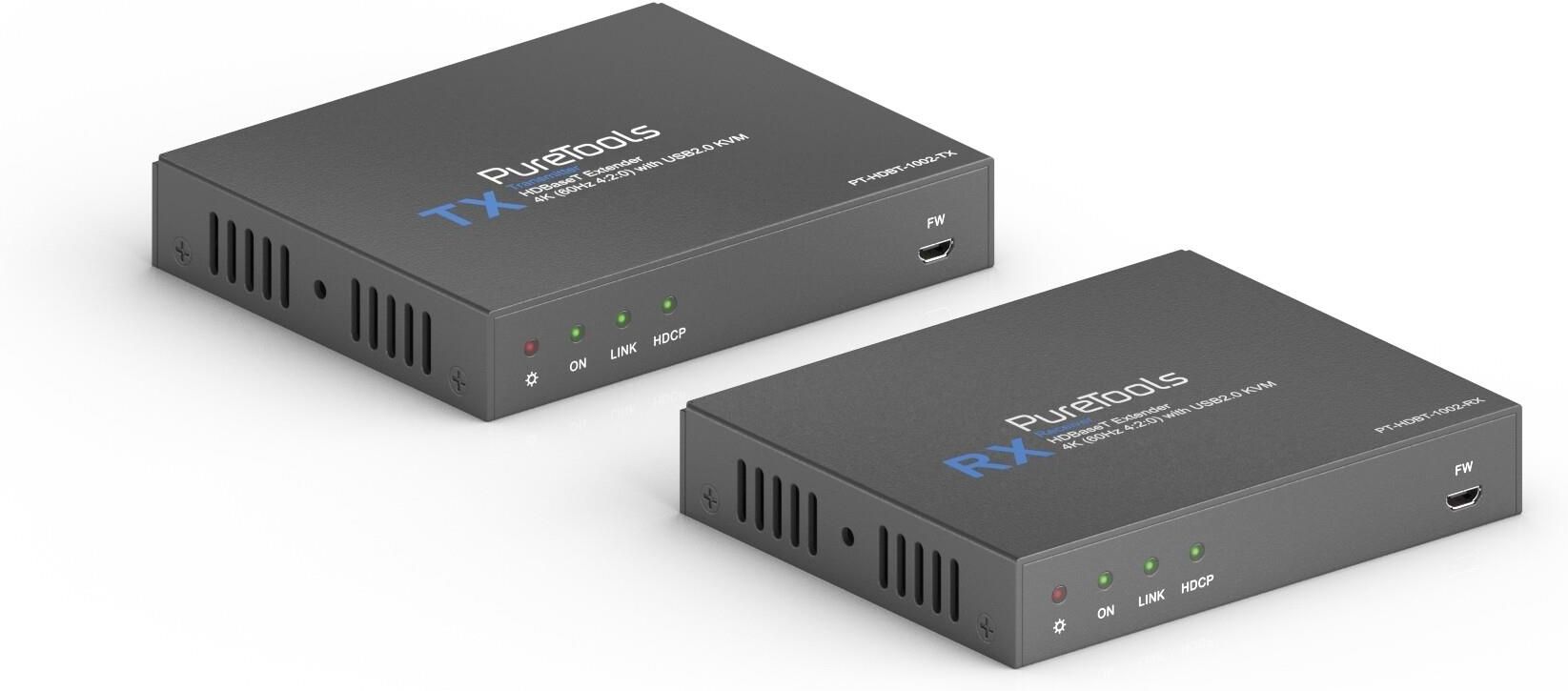 Purelink Pt-Hdbt-1002 Extender Hdbaset Z Poc, 3X Usb-A V2.0 Kvm ...