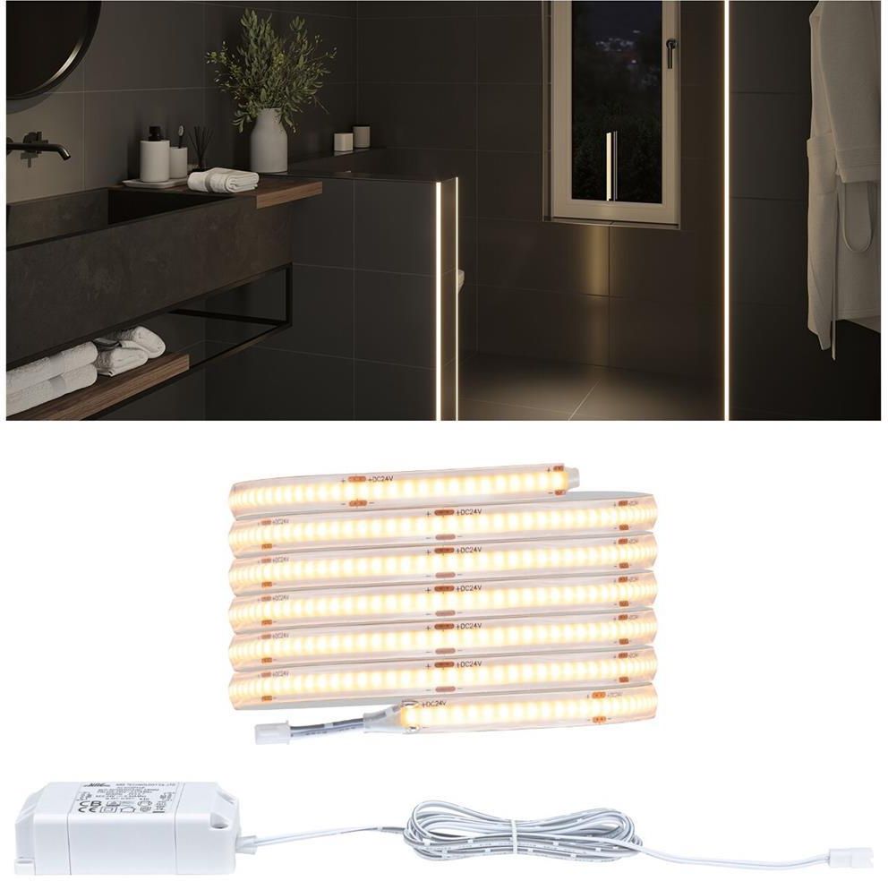 Paulmann 78425 Lumitiles Cob Slim Strip Zestaw 2M Ciep-Biel Ip44 Cover ...