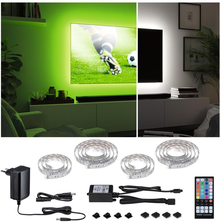 Paulmann 78875 Taśma Led Tv Zestaw Maxled 250 Tv55 Cali Rgbw 3000K 20 ...
