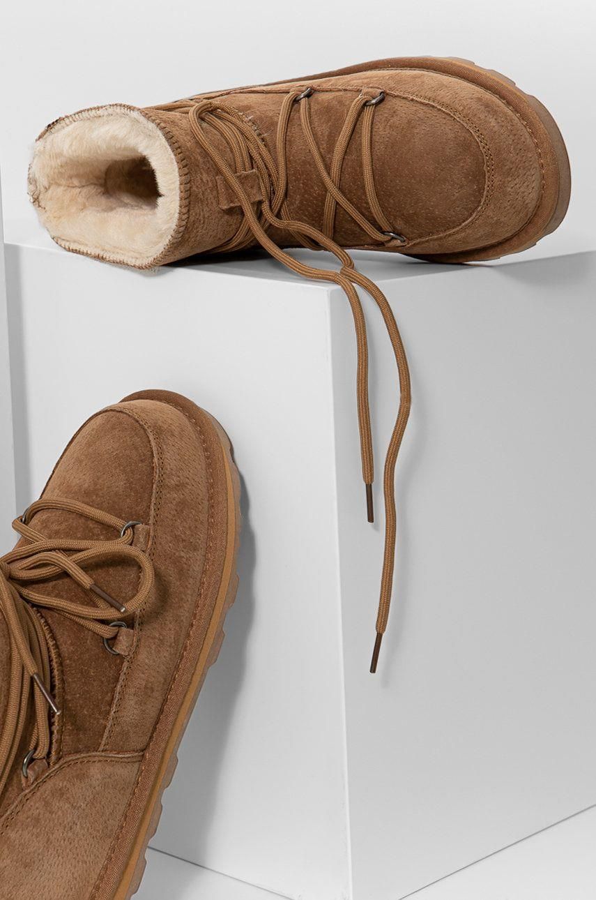Answear Lab śniegowce zamszowe kolor beżowy - Ceny i opinie - Ceneo.pl