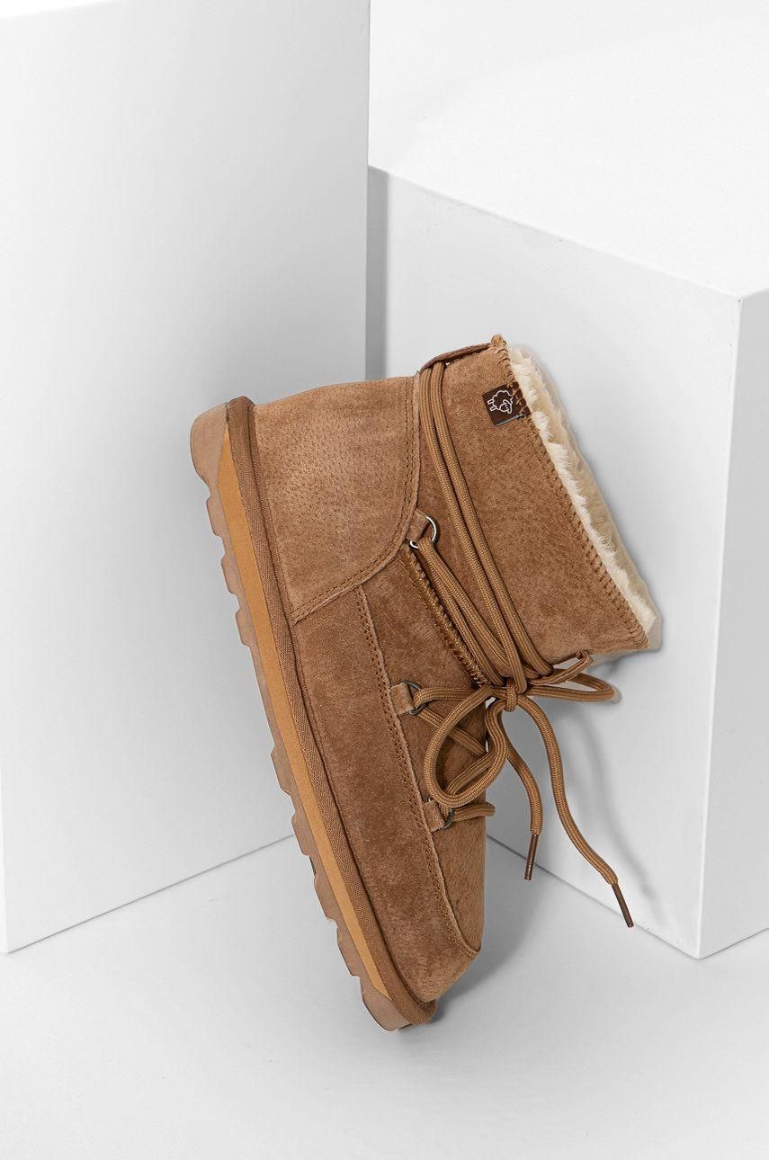 Answear Lab śniegowce zamszowe kolor beżowy - Ceny i opinie - Ceneo.pl