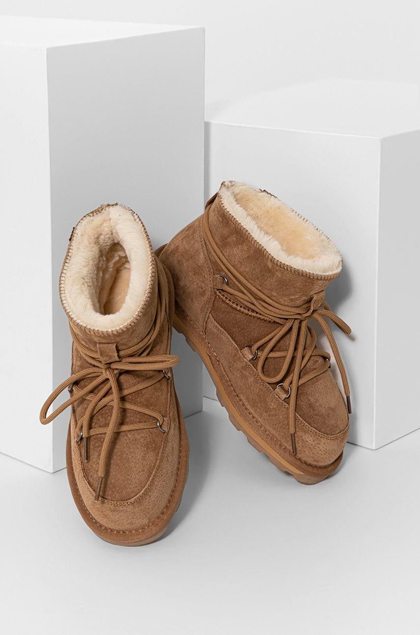 Answear Lab śniegowce zamszowe kolor beżowy - Ceny i opinie - Ceneo.pl