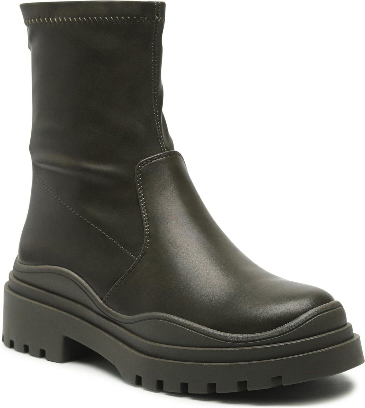 Vero Moda Botki Vmslim 10276066 Khaki - Ceny i opinie - Ceneo.pl
