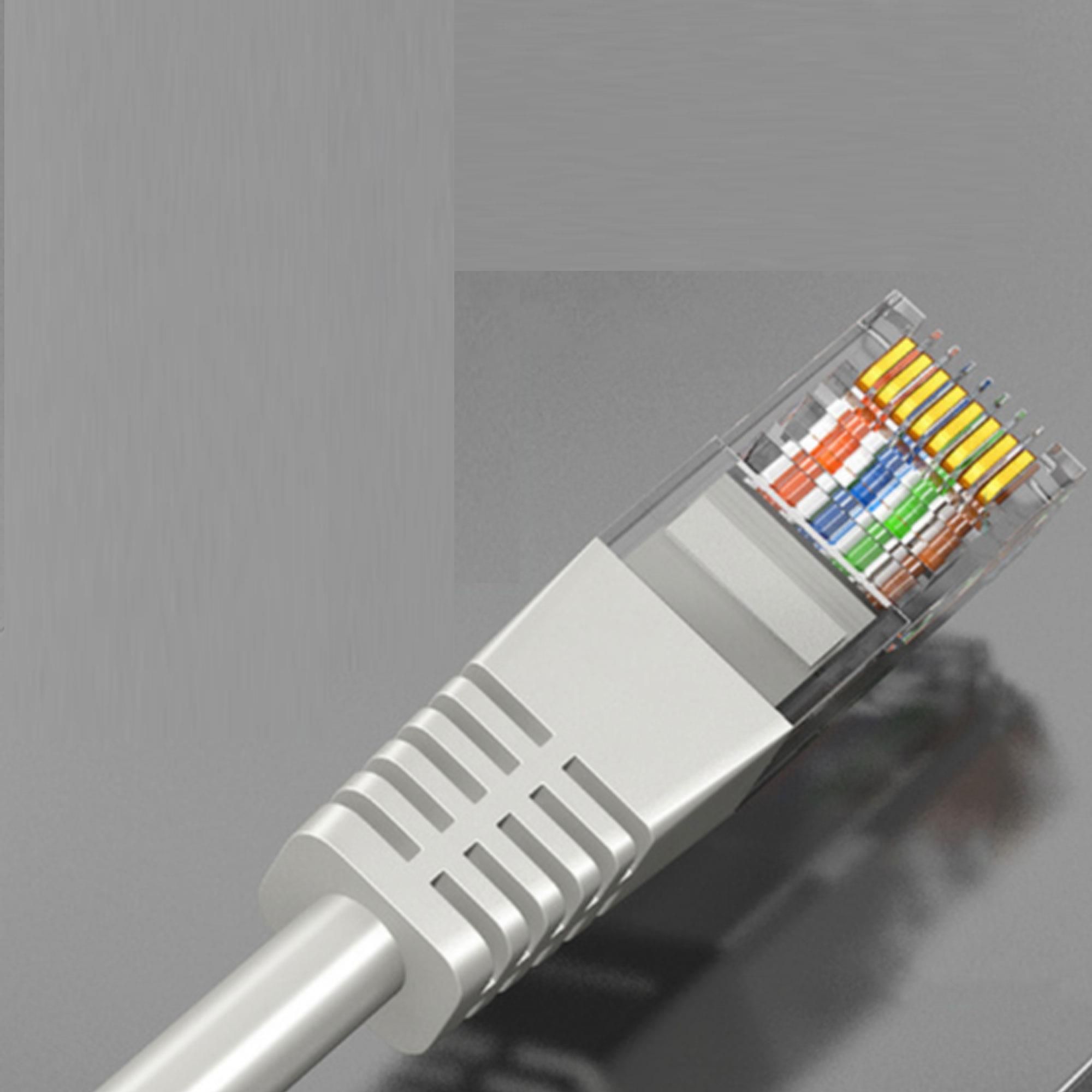 KABEL SIECIOWY LAN ETHERNET PATCHCORD RJ45 15M SZARY (IKAB004) - Opinie ...