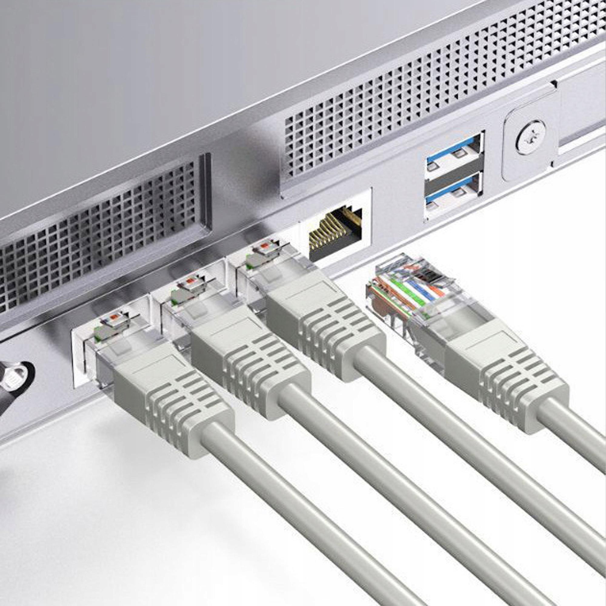 Kabel Sieciowy Lan Ethernet Patchcord RJ45 20m - Opinie i ceny na Ceneo.pl