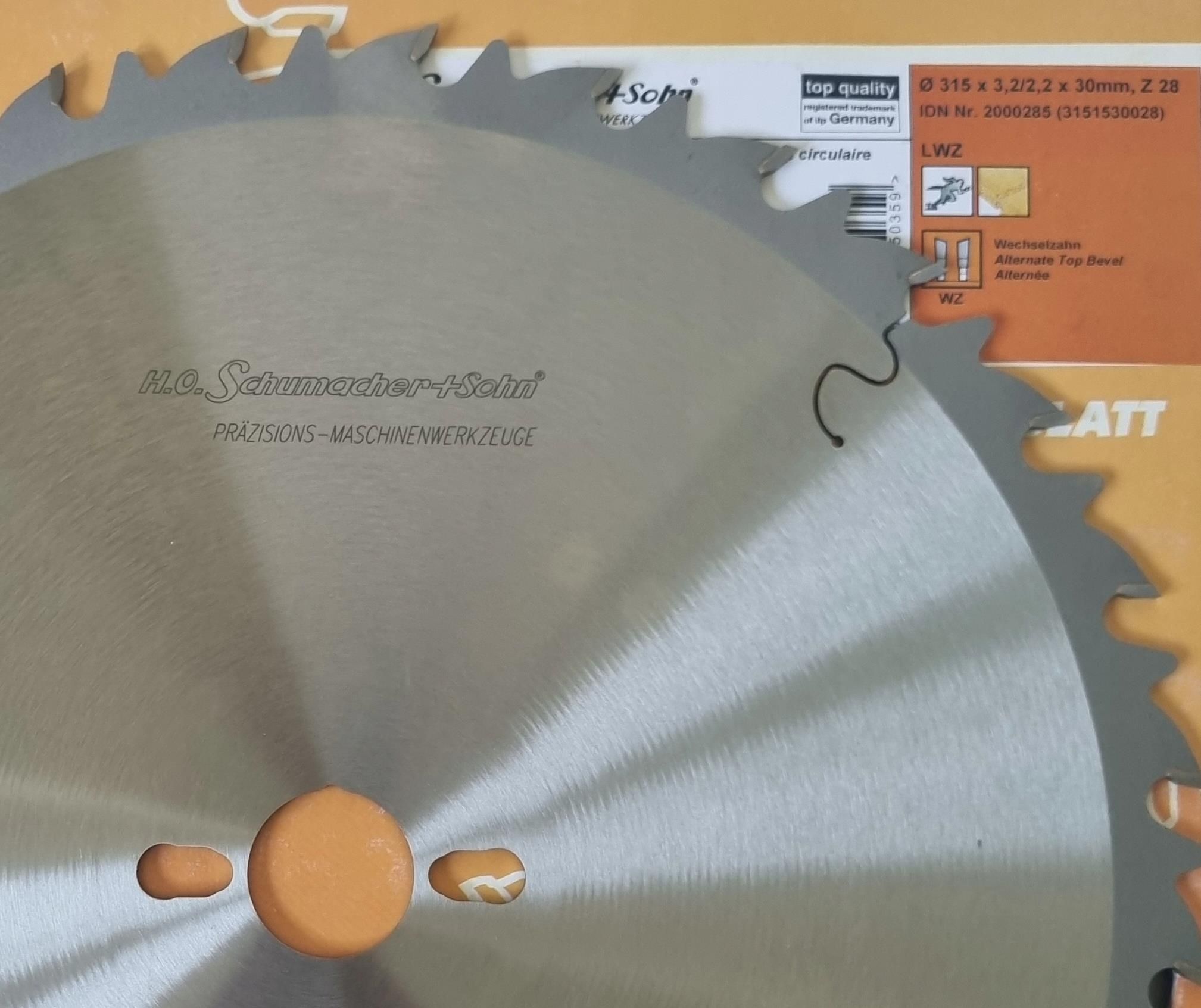 Tarcza tnąca Schumacher Tarcza pilarska piła 315x30mm 28z Widia ...