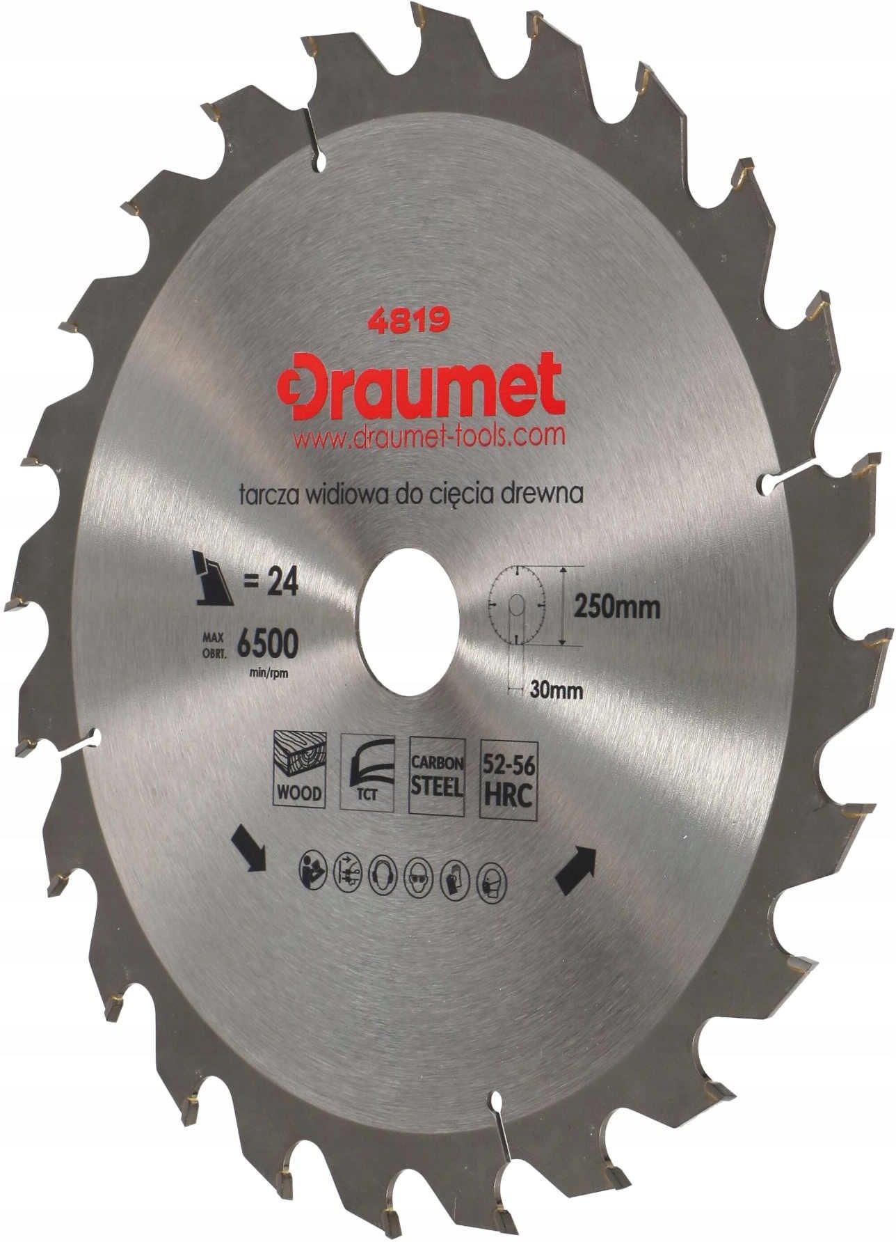 Tarcza tnąca Draumet Tarcza Widiowa Do Drewna 250 X 30Mm 24 Zęby Draum 4819 - Opinie i ceny na ...