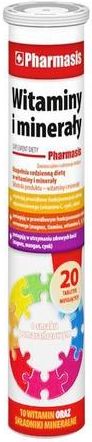 Pharmasis Witaminy I Minerały Smak Pomarańczowy 20Tabl. Musujące ...