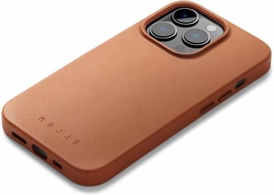 Mujjo Full Leather Case - etui skórzane do iPhone 14 Pro kompatybilne z MagSafe (tan) (2854631 ...