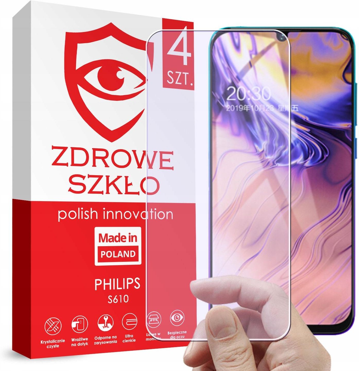 4SZT Szkło Anti Blue Do Philips S610 (17d24fbb-c810-481e-acb9 ...