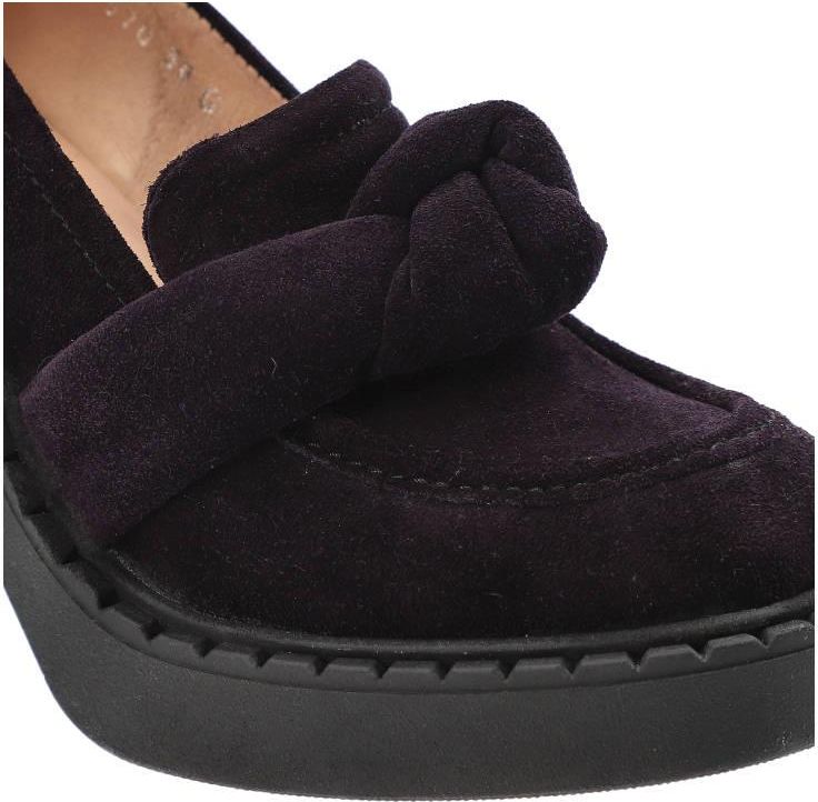Fioletowe Półbuty Simen Skórzane Eleganckie Buty Na Obcasie - Ceny i ...
