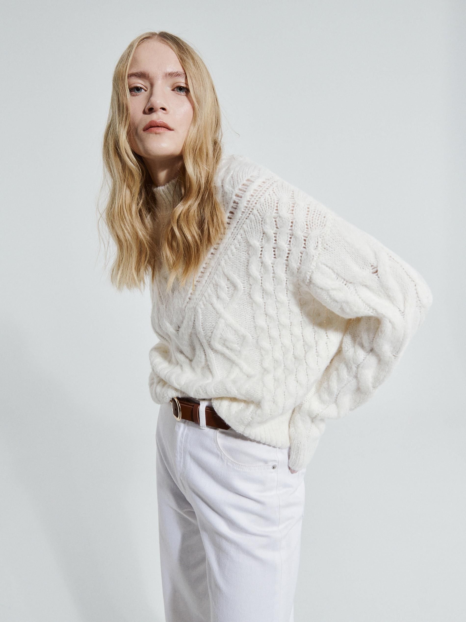 Reserved - Sweter w warkoczowy splot - - Ceny i opinie - Ceneo.pl