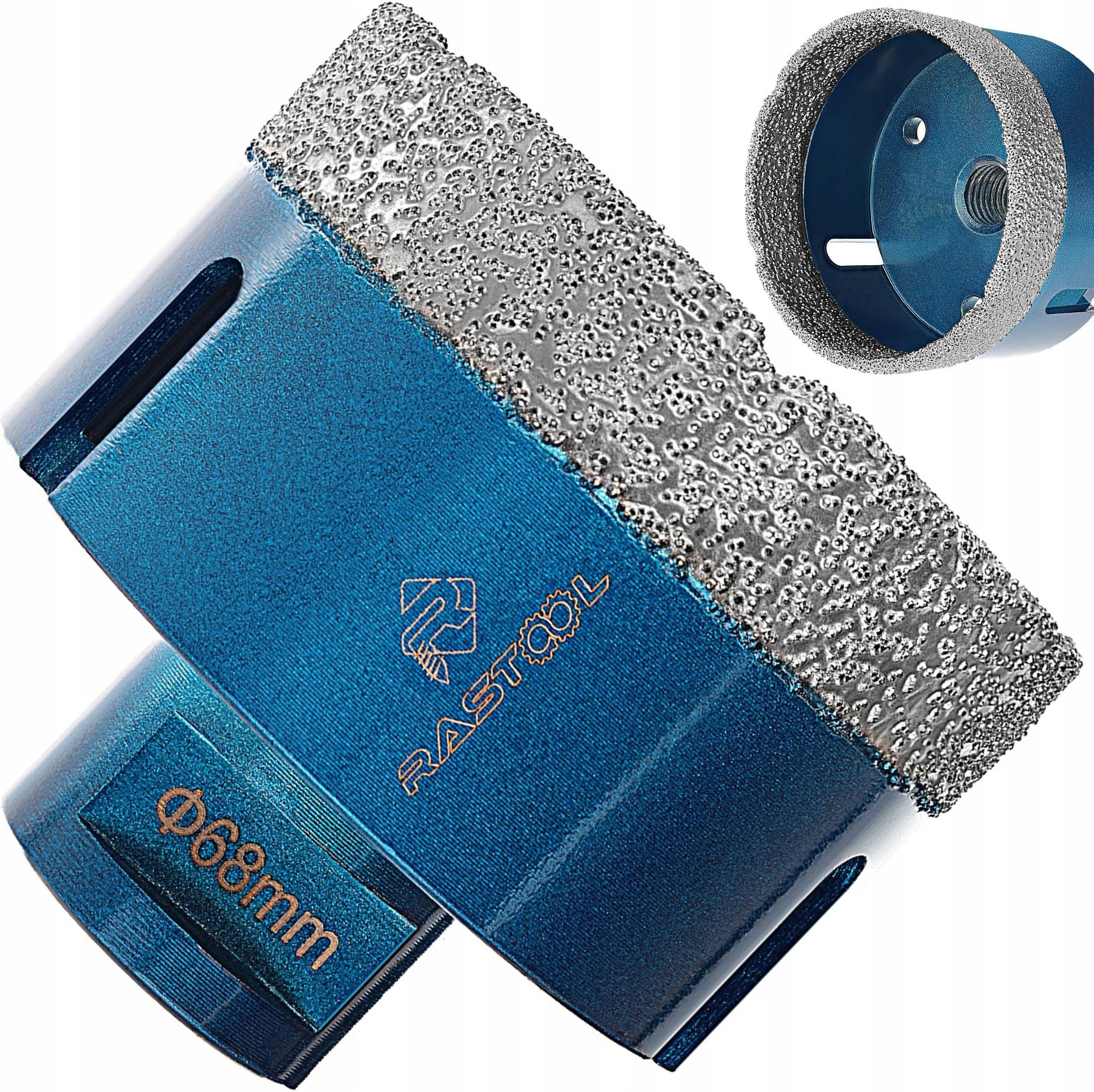 Otwornica Rastool Koronka Diamentowa 68mm Otwornica Wiertło M14 Gres ...