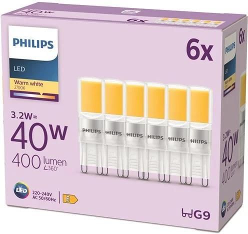 Philips Żarówka światła LED LEDClassic 3,2W/827 (40W) 6-pack G9 ...