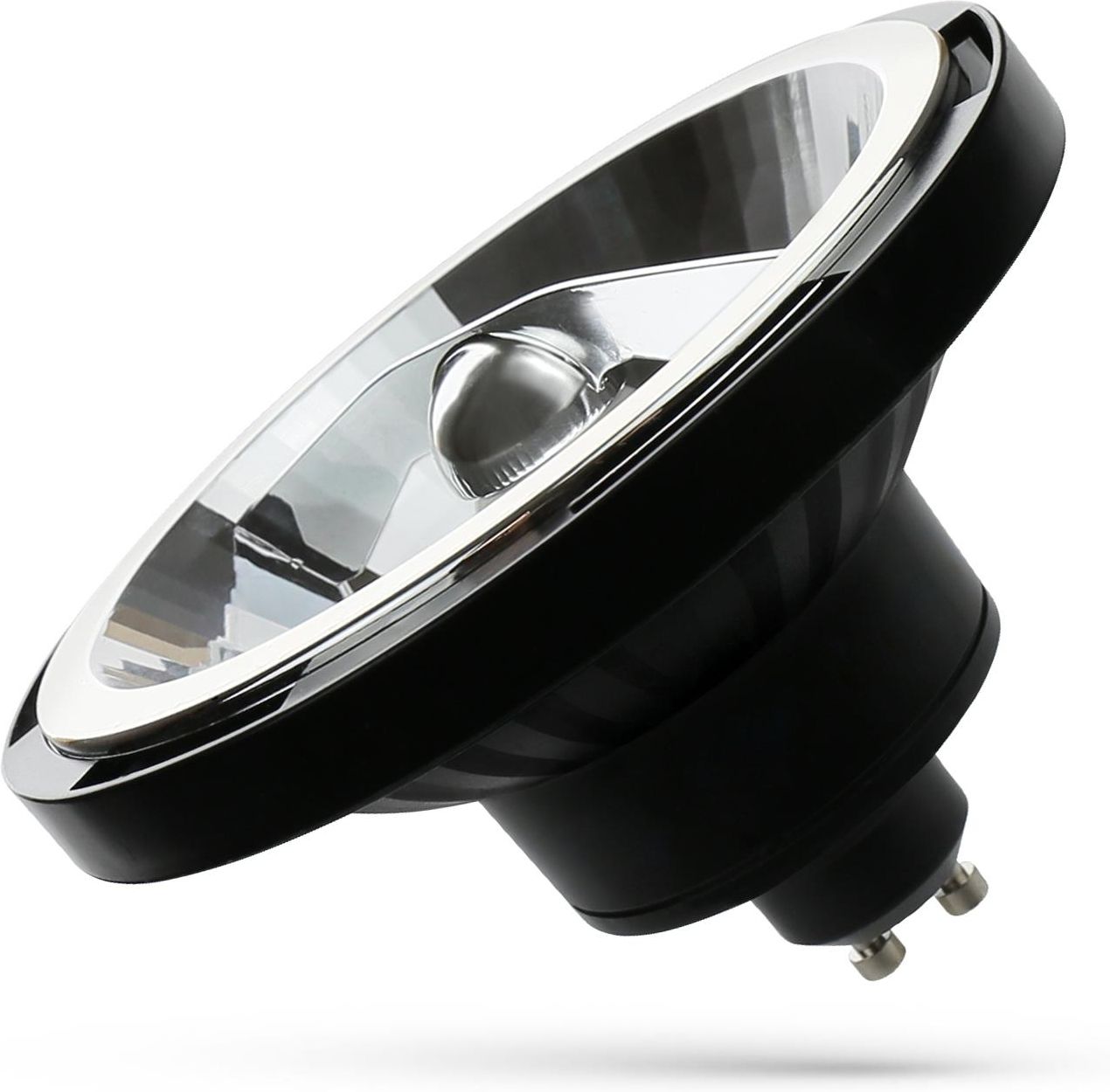 Spectrum LED - Żarówka COB AR111 GU10 12W 3000K 15° czarny (WOJ+14570 ...