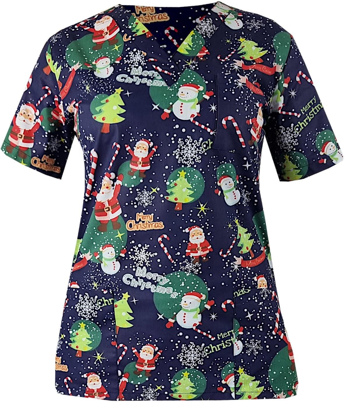 Bloom Bluza Medyczna Świąteczny Kolorowy Wzorek (Xl) M&C - Ceny i ...