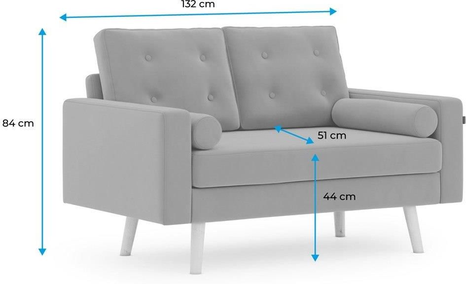 Homede Sofa Hom Mandi Navy 2P 25237 - Opinie i atrakcyjne ceny na Ceneo.pl