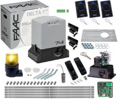 Napęd do bramy Faac Zestaw Delta 3 741 230V Do Bram Przesuwnych 900kg ...