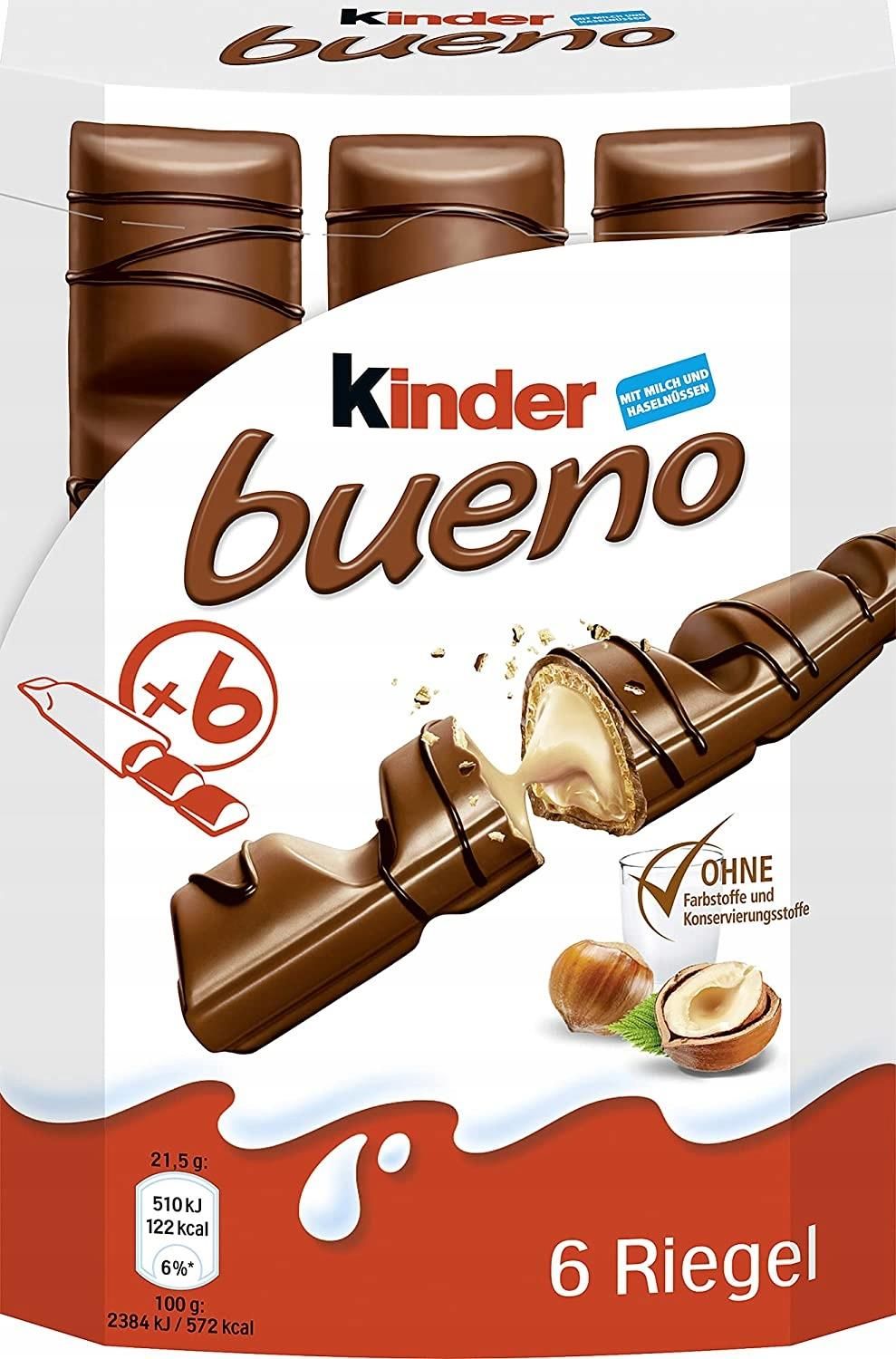 Kinder Bueno Z Nadzieniem 6x21,5G - Ceny i opinie - Ceneo.pl